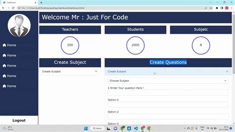 P 10 Quiz App Development Html Css Javascript In Hindi Step By