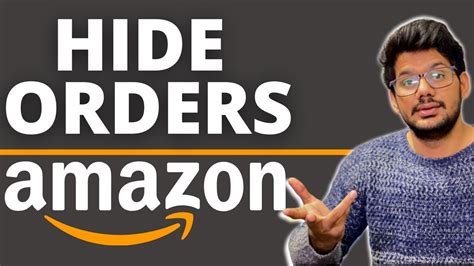 Hide amazon order on phone | hide amazon order in app | How to hide amazon orders on mobile ...