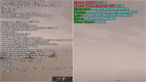 This Minecraft Mod Lets You Customize Java Editions F3 Debug Screen