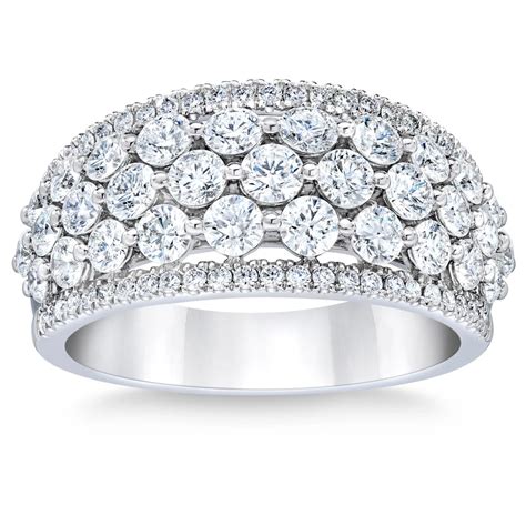 Round Brilliant 200 Ctw Vs2 Clarity I Color Diamond Multi Row