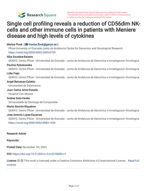 Pdf Single Cell Profiling Reveals A Reduction Of Cd56dim Nk Cells And