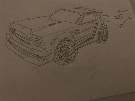 Start To My Fennec Drawing The Wheels Are Meant To Be Dracos I Know Theyre Bad R Rocketleague