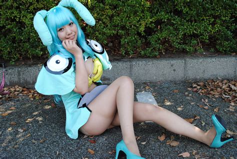 Wallpaper Japan Cosplay Anime Green Blue Summer Japanese