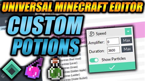 Universal Minecraft Editor New Custom Potions Quick Mod Explained Youtube