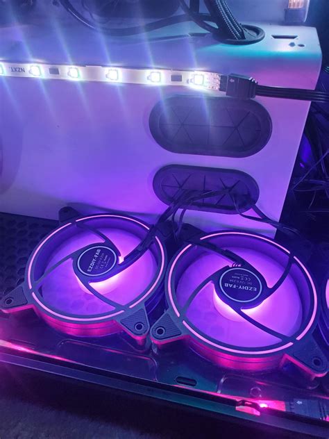 Mo Finance EZDIY FAB Moonlight Mm RGB PWM Case Fan With RGB PWM Fan Hub V Motherboard