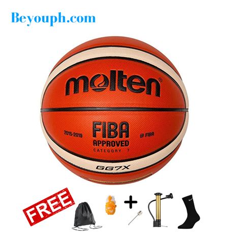 Molten Basketball Ball Gg7x Size 7 Fiba Approved Pu Leather Material