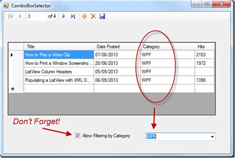 Adonet Parameterized Query Adding A User Selected Filter Ged Meads Blog Vbcity The