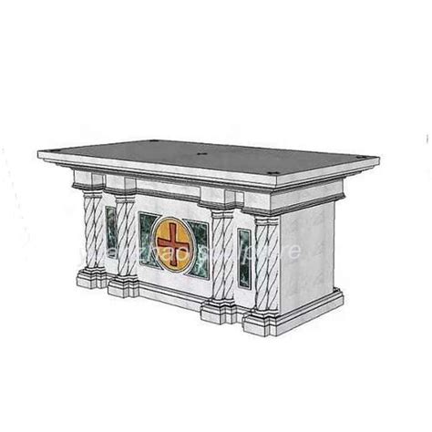 Natural Marble Church Altar With Religious Design Indooroutdoor Altar
