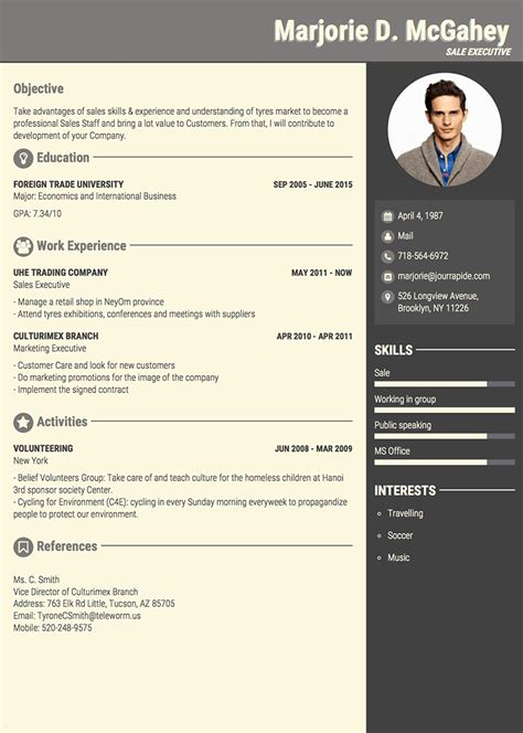 Good Looking Cv Template • Invitation Template Ideas