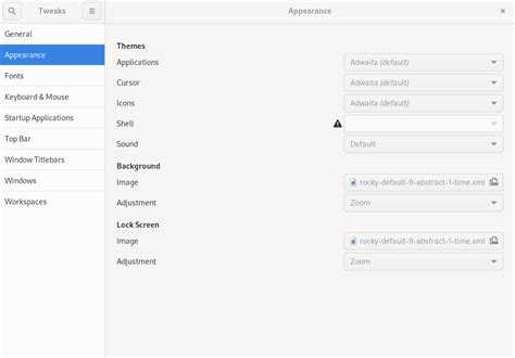 GNOME Tweaks Documentation