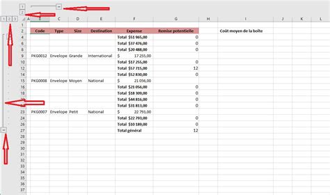 Données liées au groupe dans Excel