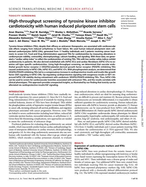 Pdf High Throughput Screening Of Tyrosine Kinase Inhibitor