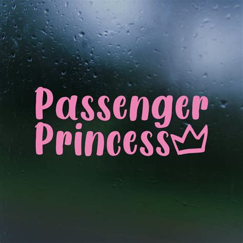 Passenger Princess Crown Car Car Decal Get Decaled