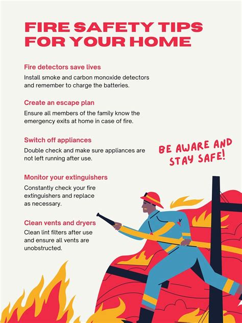Fire Safety Poster Printable At Beverly Browning Blog