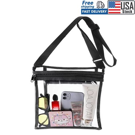 Im Beauty Womens Clear Crossbody Bag Stadium Approved Waterproof Pvc