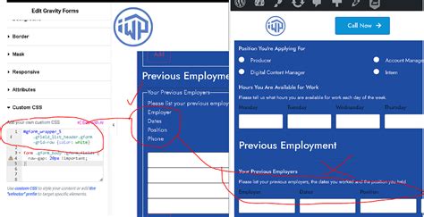 List Field Header Color Get Help Gravity Forms