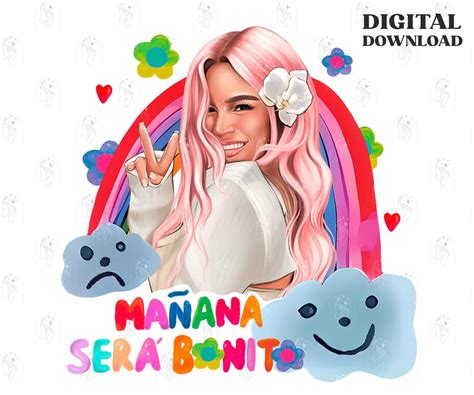 Karol G Png With Pink Hair Manana Sera Bonito New Album Sublimation