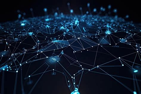 Global Network Connection On Dark Background 3d Rendering Toned Image Information Technology