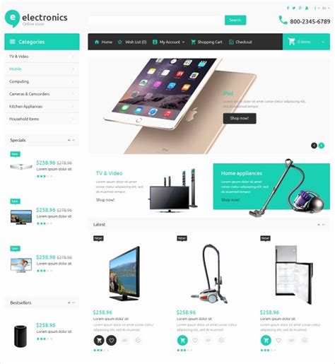 Template For Ecommerce Website Awesome 19 E Merce Bootstrap Themes And Templates Shooters Journal