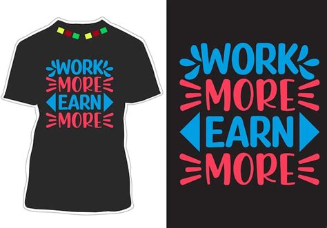 동기 부여 타이포그래피 인용 Tshirt 디자인 프리미엄 벡터