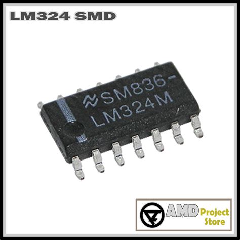Jual Ic Lm324 Lm324n Lm 324 Smd Op Amp Sop 14 Pin Amplifier Op Amp