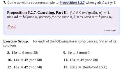 solved 7 come up with a counterexample to proposition 5 2 7