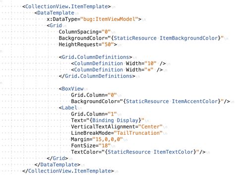Bug IOS Collection View Items Are Misaligned With Background Issue 8719 Xamarin Xamarin