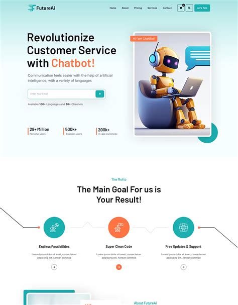 5971 未来人工智能与机器人技术结合的定制html电脑模板 Future Ai Robotics Multipurpose Html