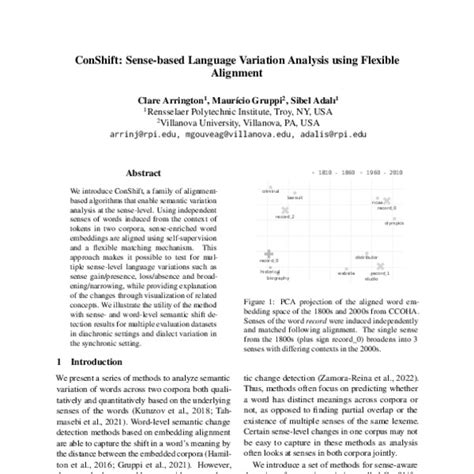 Conshift Sense Based Language Variation Analysis Using Flexible Alignment Acl Anthology