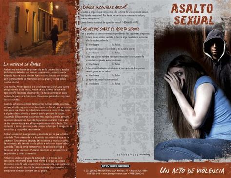 Spanish Sexual Assault An Act Of Violence Pamphlet Primo Prevention