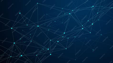 Premium Vector Abstract Plexus Background With Connected Lines And