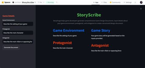Shahid Hussain On Linkedin Gamedevelopment Ai Streamlit Storyscribe Gamedesign