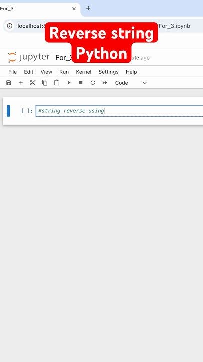 Easy Python Codes🐍 Reverse Stringcoding Python Codingforbeginners Youtube