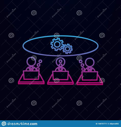 People Work Group Nolan Icon Simple Thin Line Outline Vector Of Team Work Icons For Ui And Ux