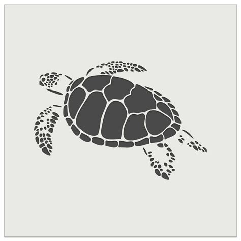 Swimming Sea Turtle Wall Cookie Diy Craft Reusable Stencil Ebay
