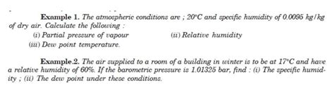 Solved Example The Atmospheric Conditions Are C And Chegg