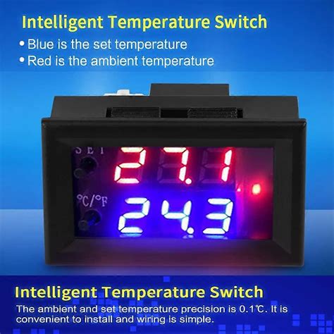 Dc 12v Digital Thermostat Digital All Purpose Temperature Controller With Sensor Temperature