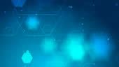 Bright Blue Abstract Geometric Technology Motion Background 4k Stock