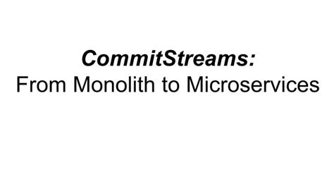 Foyzul Karim On Linkedin Commitstreams Monolith Microservices