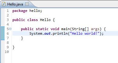 Eclipse Tutorial Creating And Running A Java HelloWorld Program