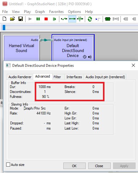C Directshow Virtual Audio Capture Filter Time Settings Stack