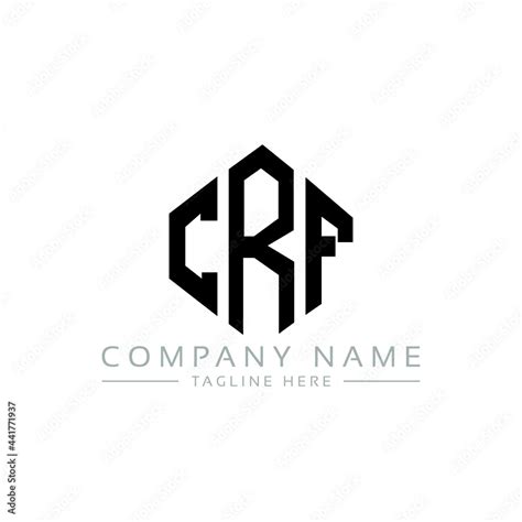 Crf Letter Logo Design With Polygon Shape Crf Polygon Logo Monogram Crf Cube Logo Design Crf
