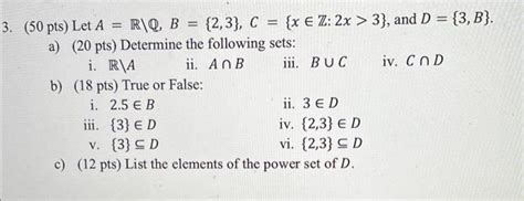 Solved Pts Let A R Q B C XZ X And D B Chegg