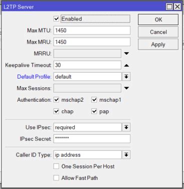 Basic L TP IPsec Server Configuration On A MikroTik Device Netpro Lv