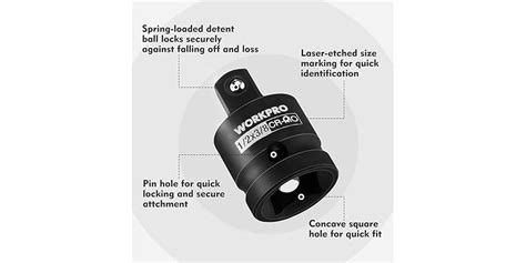 Workpro Impact Socket Adapter And Reducer Set