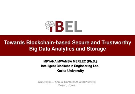 Pdf Towards Blockchain Based Secure And Trustworthy Big Data