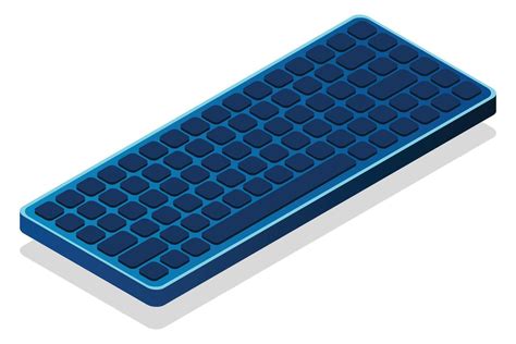 Isometric Generic Computer Keyboard Keyboard Icon Isometric Illustration 43184232 Vector Art