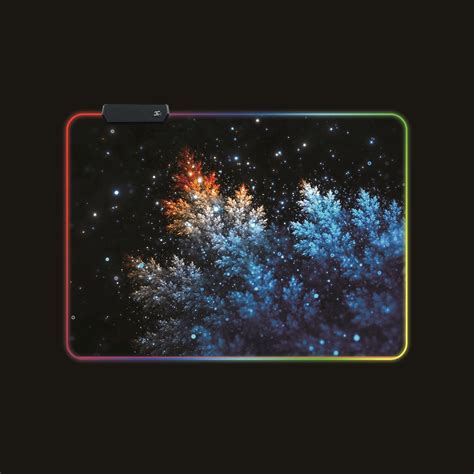 RGB LED 마우스패드 조명 발광 게이밍패드 별빛트리 티몬