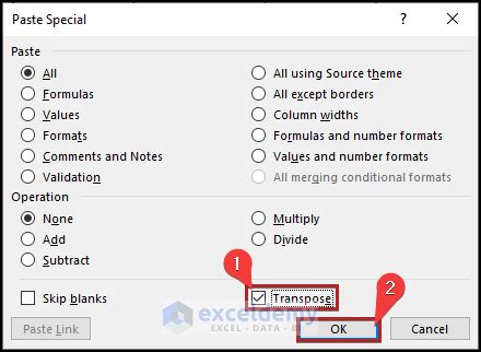 How To Copy Paste Vertical To Horizontal In Excel 2 Easy Ways