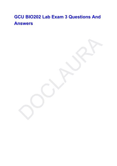 Gcu Bio202 Lab Exam 3 Questions And Answers Gcu Bio 202 Stuvia Us